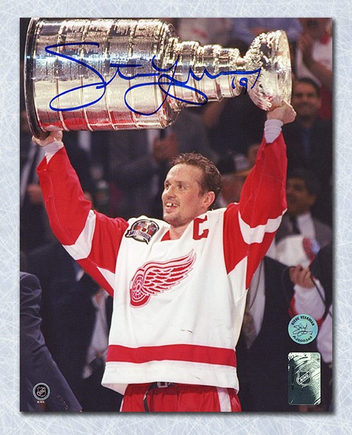 Steve Yzerman Detroit Red Wings Autographed Signed 1997 Stanley Cup